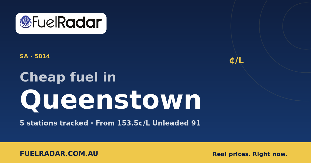 Cheap Petrol & Diesel in Queenstown South Australia 5014 | FuelRadar ...